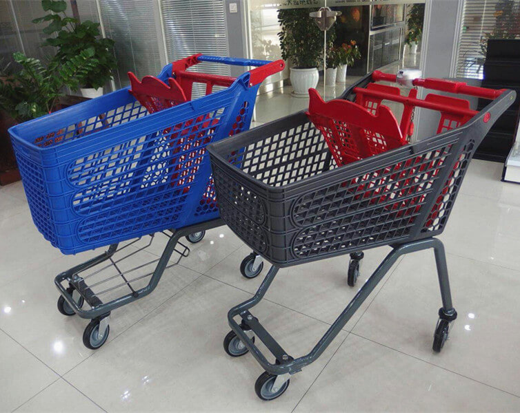 new plastic shopping cart for supermarket(ZC-2-120L) from China ...